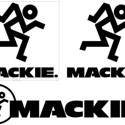 Logo MACKIE - Pack of Adhesive Vinyl Stickers | Reverb Deutschland