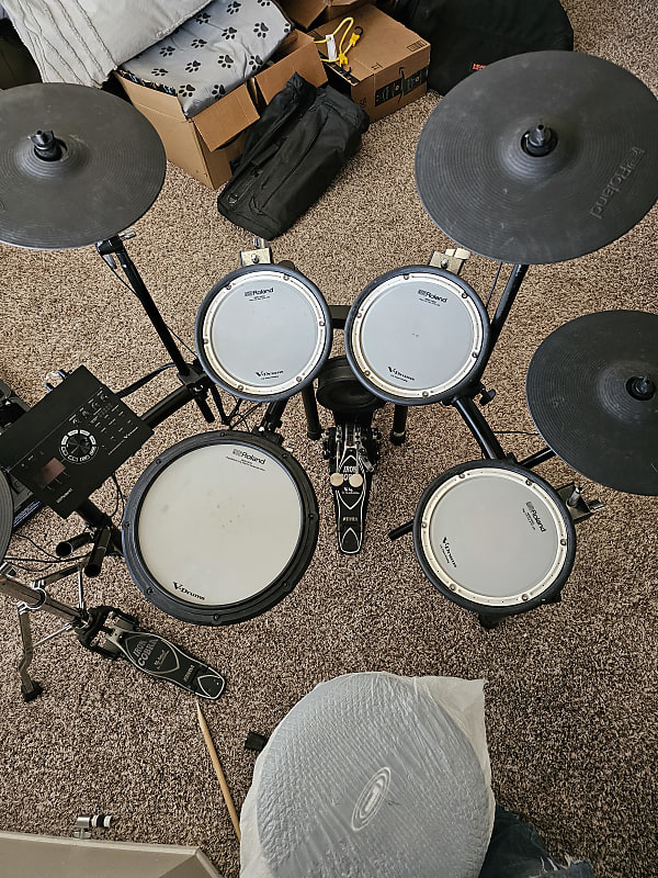 Roland TD-17KVX V-Drum Kit with Mesh Pads 2010s - Black | Reverb