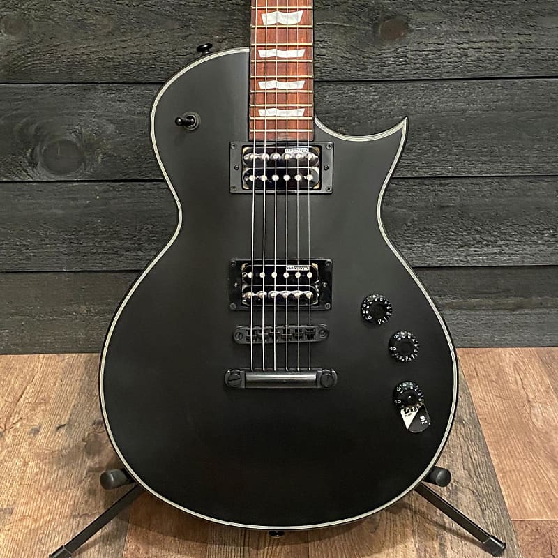 ESP LTD EC-256 Satin Black Electric Guitar | Reverb