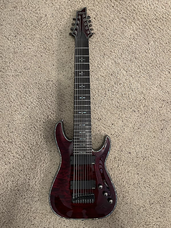 Schecter C-9 Hellraiser 9 String Guitar - Mint | Reverb