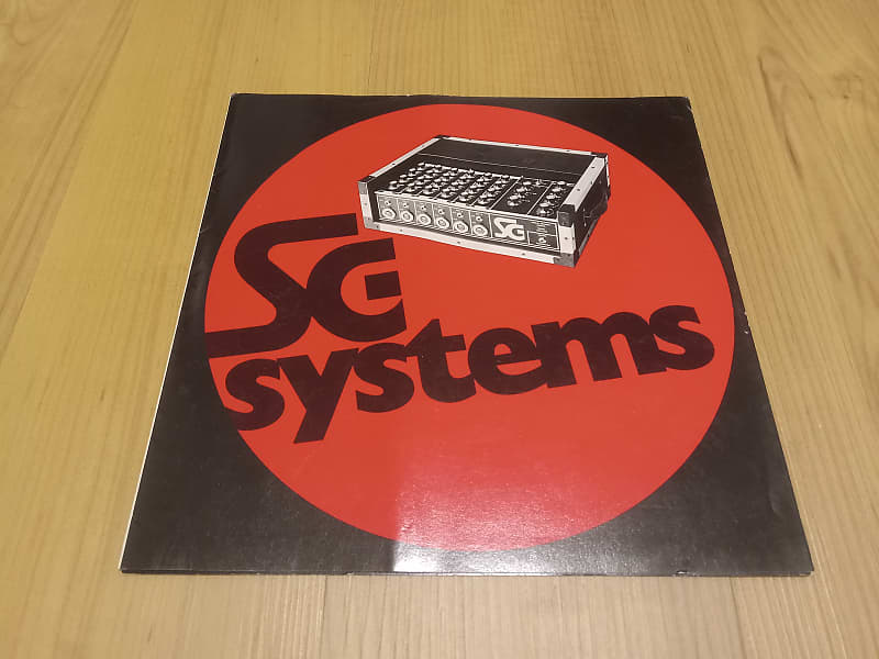 Vintage 1973 SG Systems Amplifier Catalog! Original Case | Reverb
