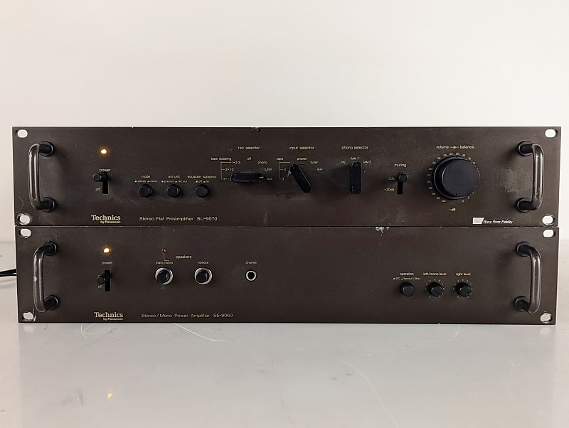 Technics Power and Preamp SE-9060 SU-9070 Stereo Professional | Reverb