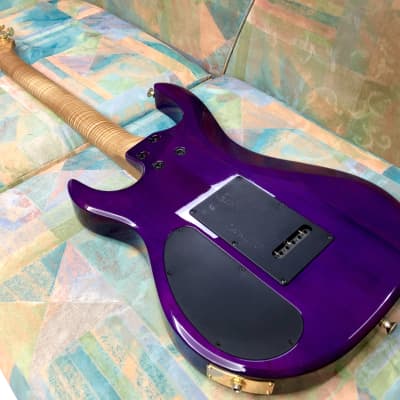 USA Kiesel Aries 6 Custom Shop - Burled Translucent Purple w/ | Reverb