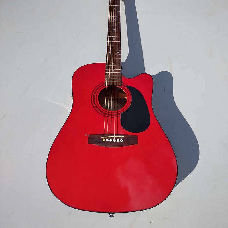 Samick LW 025 GCEQ TR- Red Gloss | Reverb