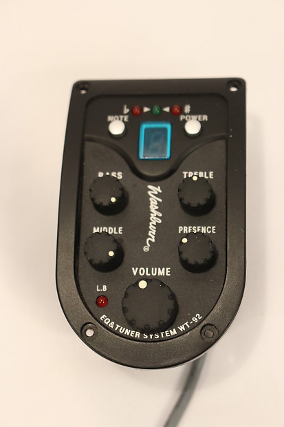 Washburn WT-92 Acoustic Guitar Pre-Amp/Tuner w/Piezo Pickup & | Reverb