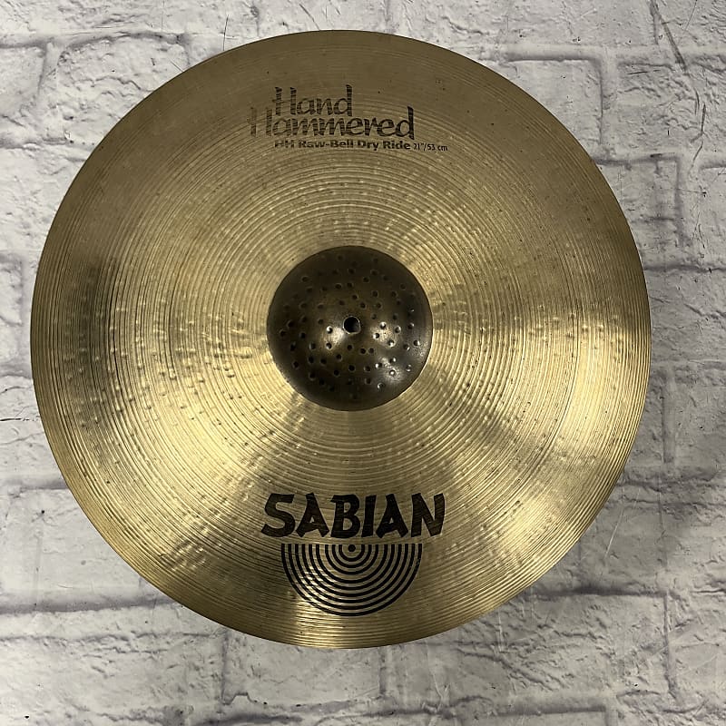 Sabian Hand Hammered Raw Bell Dry Ride 21" | Reverb
