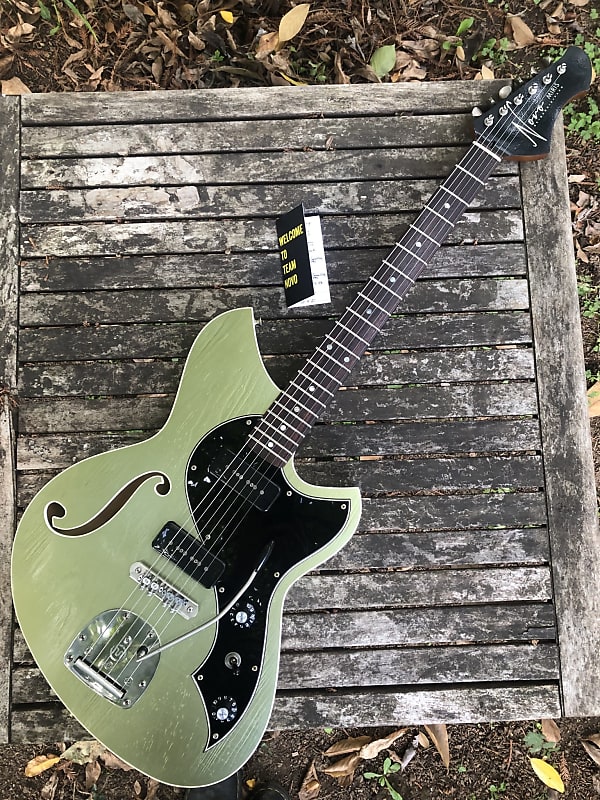Novo Miris J Custom Semi hollow 2021 Firemist Green Metallic | Reverb
