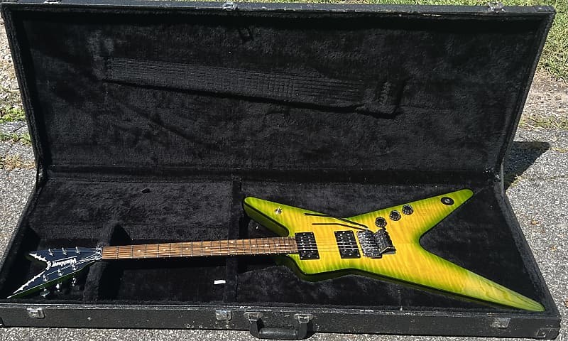 1998 Washburn Dimebag Darrell Signature Slime 333 W/OHSC | Reverb