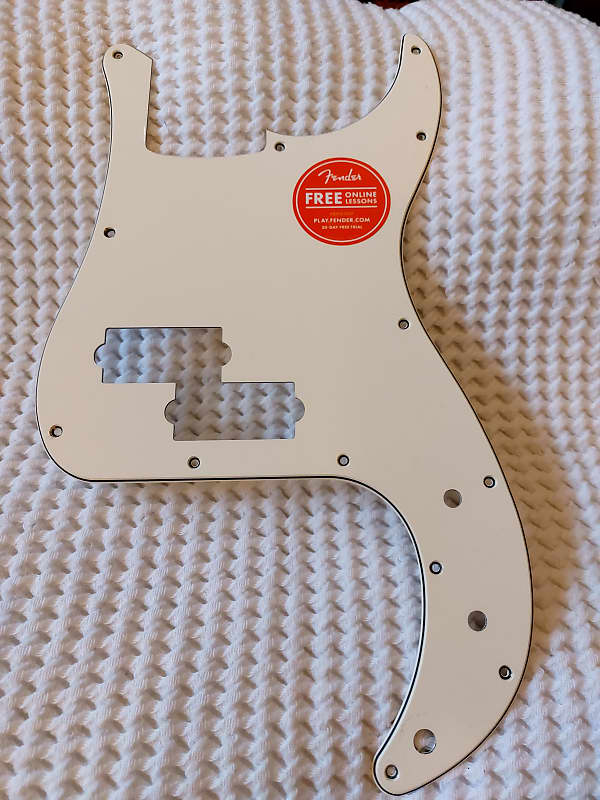 Fender Precision bass pickguard 2020s - Cream | Reverb