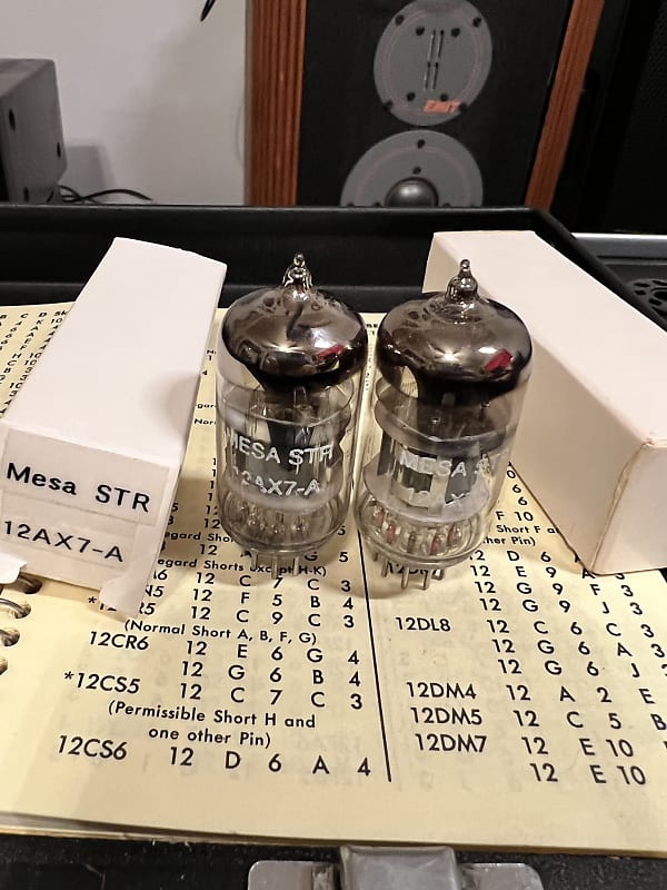 Mesa Boogie STR 12AX7-A matched pair preamp tubes | Reverb Canada