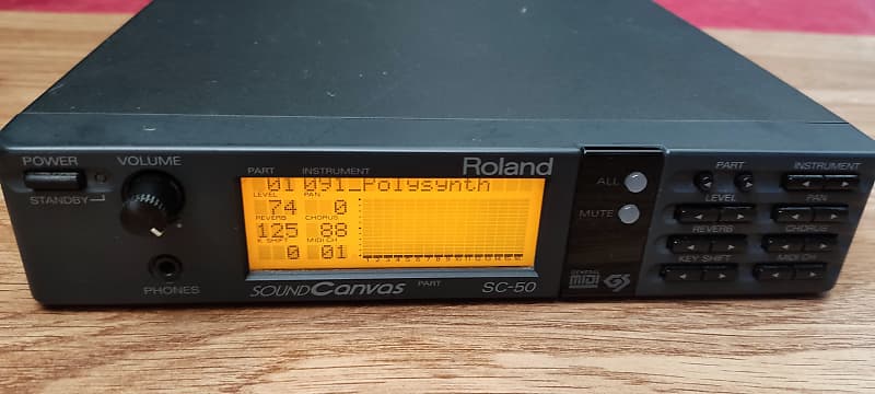 Roland SC-50 Sound Canvas Module GM/GS Midi player, Synth | Reverb