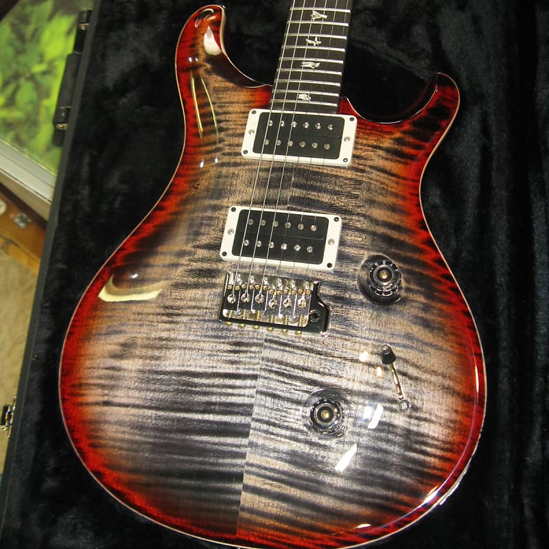PRS Core Custom 24 2023 - Charcoal Cherry Burst Pattern Thin | Reverb