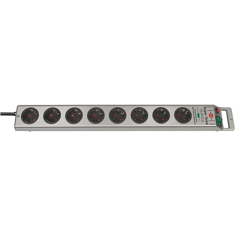 Brennenstuhl Super-Solid 8-socket power distributor, silver | Reverb