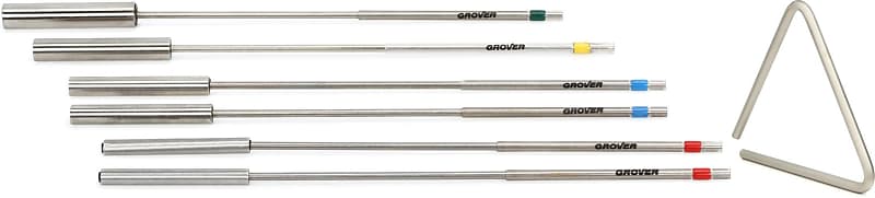 Grover Pro Percussion Tubular 6-piece Triangle Beater Set | Reverb