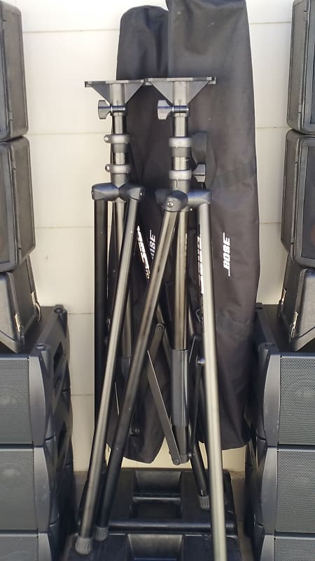 2 pcs Bose Professional SS10 Adjustable Speaker Stand - Black | Reverb