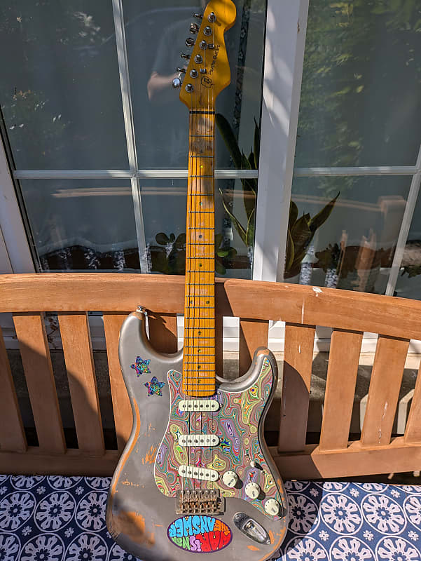 Psyche Guitars S-Style Psychedelic Relic 2020 Relic'd | Reverb UK