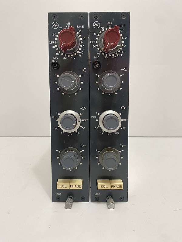 Rare Original Neve 1067 mic pre / eq pair w/ original round | Reverb
