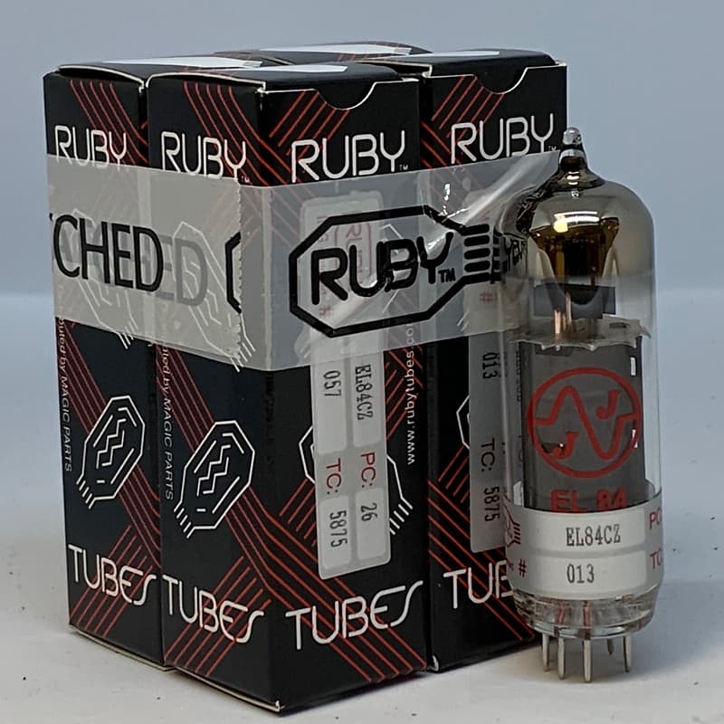 Ruby Tubes EL84CZ Matched Quad | Reverb