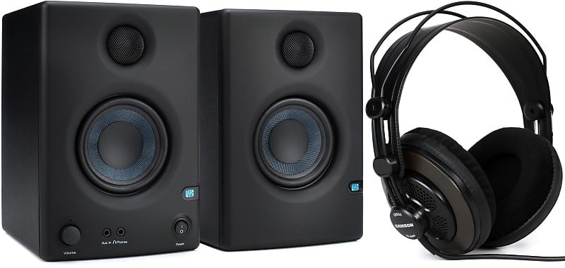 PreSonus Eris E3.5 3.5-inch Powered Studio Monitors Bundle | Reverb