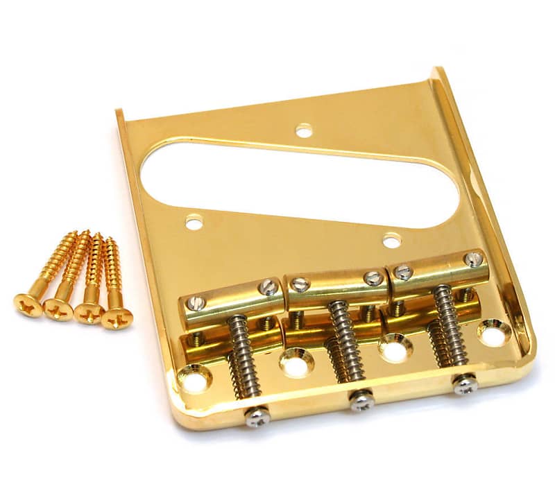 TB-5125-002 Gold Vintage Compensated Saddle Bridge for | Reverb UK