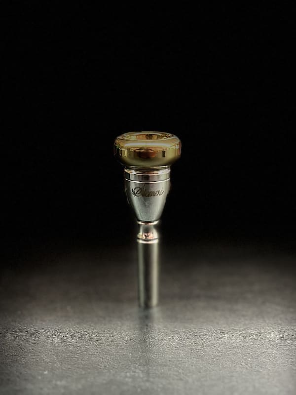 USED Stomvi 7E Gold-plated rim Cornet Mouthpiece | Reverb
