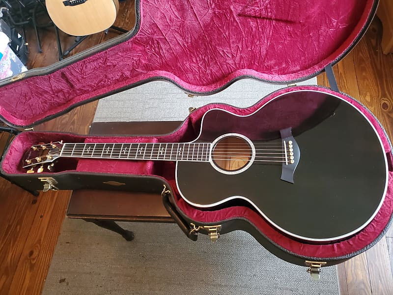 Taylor 615CE 2007 Rare Black Finish Pro Setup Original Case | Reverb