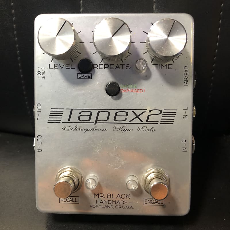 Mr. Black Tapex 2 Stereophonic Tape Echo - Chrome | Reverb