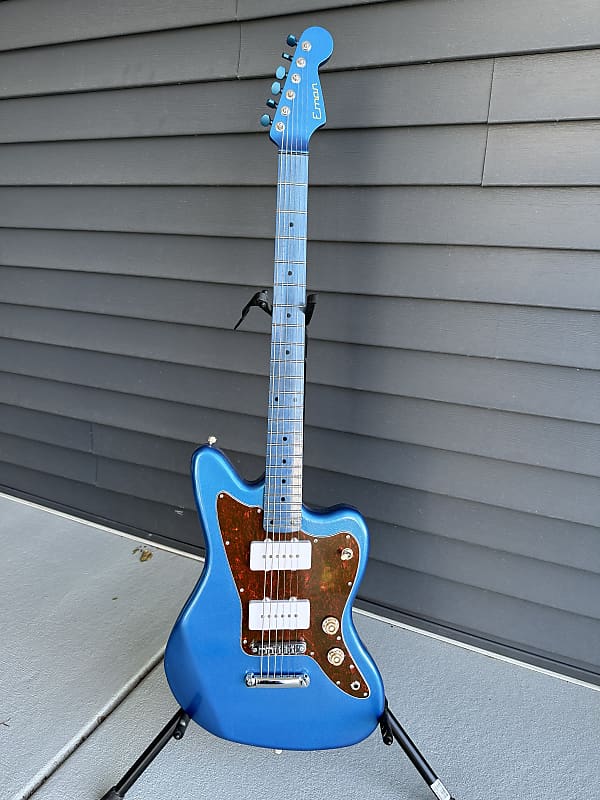 Warmoth Eman Baritone Jazzmaster Electric Guitar - Lake | Reverb