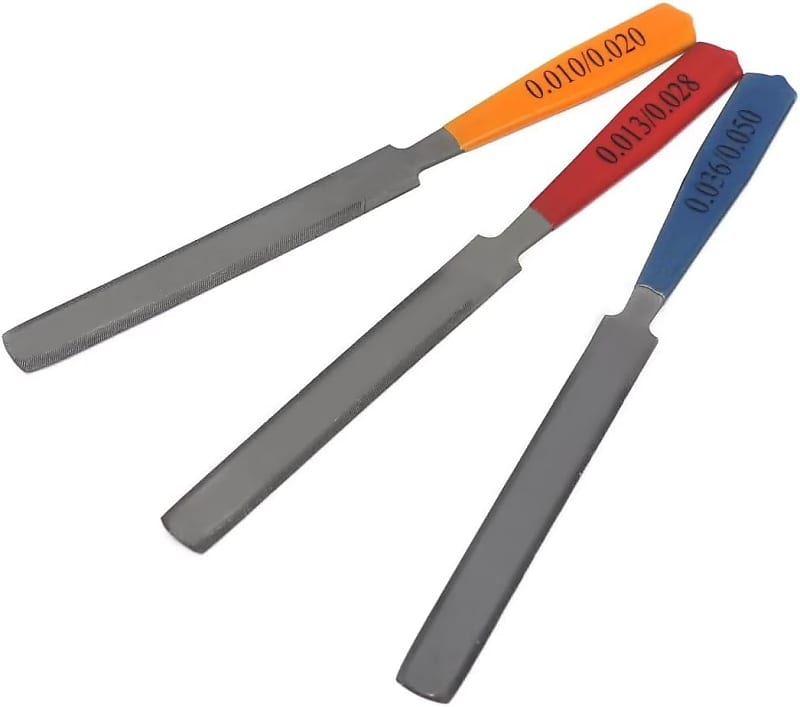 Guitar Nut File Set Double Edge Nut Slotting File for | Reverb