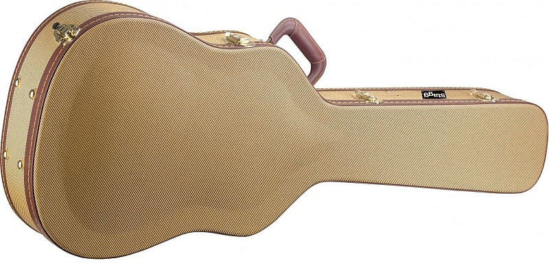 Stagg GCX-CGD Tweed Deluxe Classical Guitar Hard Case - Gold | Reverb
