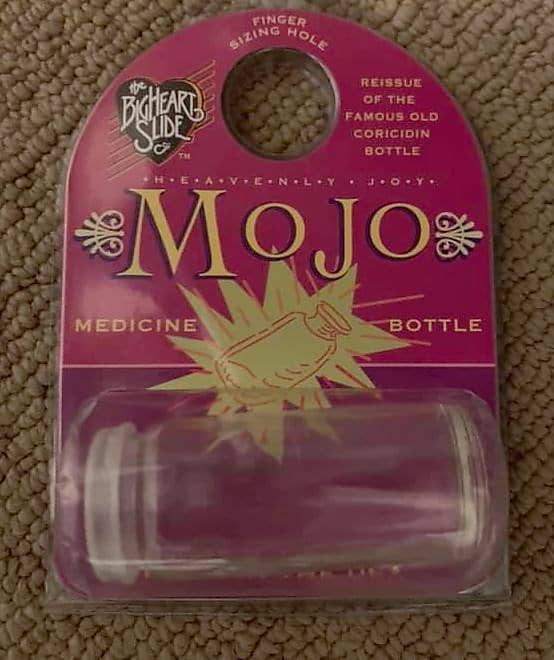 Big Mojo Heart Medicine Bottle Slide Glass -RARE! | Reverb