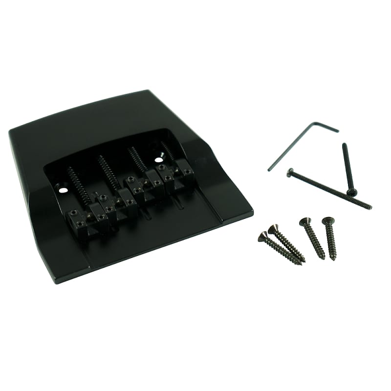 Hipshot Brass 4 String Bass Bridge For Rickenbacker Black | Reverb