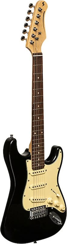 Stagg SES-30 Strat Style 3/4 Size Electric Guitar - Black | Reverb