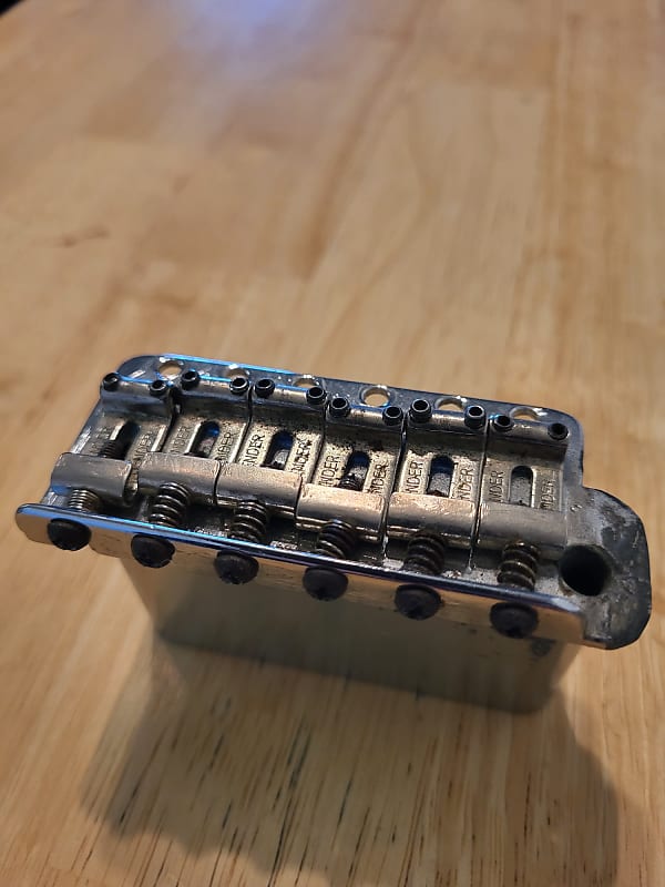 Vintage Fender Stratocaster early 1970's bridge for strat | Reverb