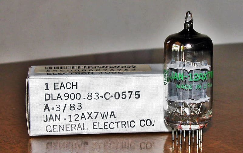 GE General Electric JAN 12AX7WA 12AX7 7025 NOS Digital Test | Reverb