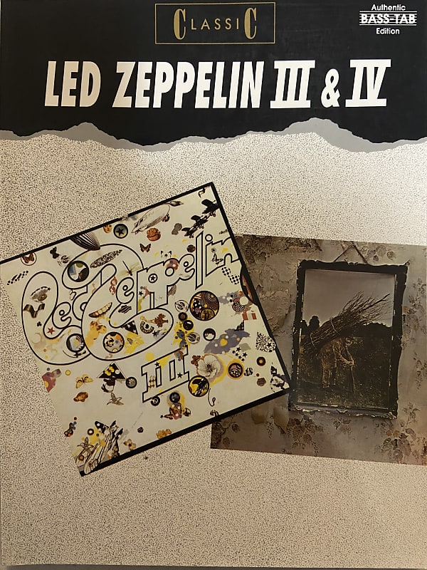 Led Zeppelin - III and IV - Bass Guitar Tab / Tablature Book | Reverb