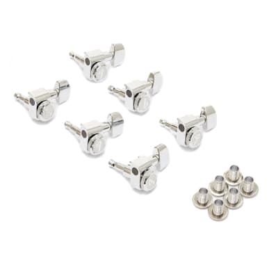 Fender - Locking Tuners - 6-In-Line Chrome Locking Tuners, RH | Reverb