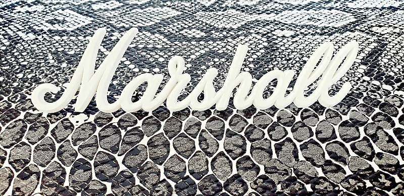 Marshall 6" white logo | Reverb