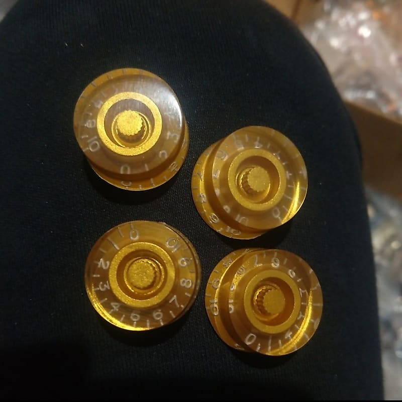 Epiphone Set Of 4 Gold Speed Knobs New | Reverb