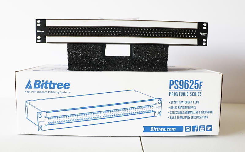 Bittree Pro Studio PS96DB25F 96 point-TT- DB25 patch bay 2024 | Reverb