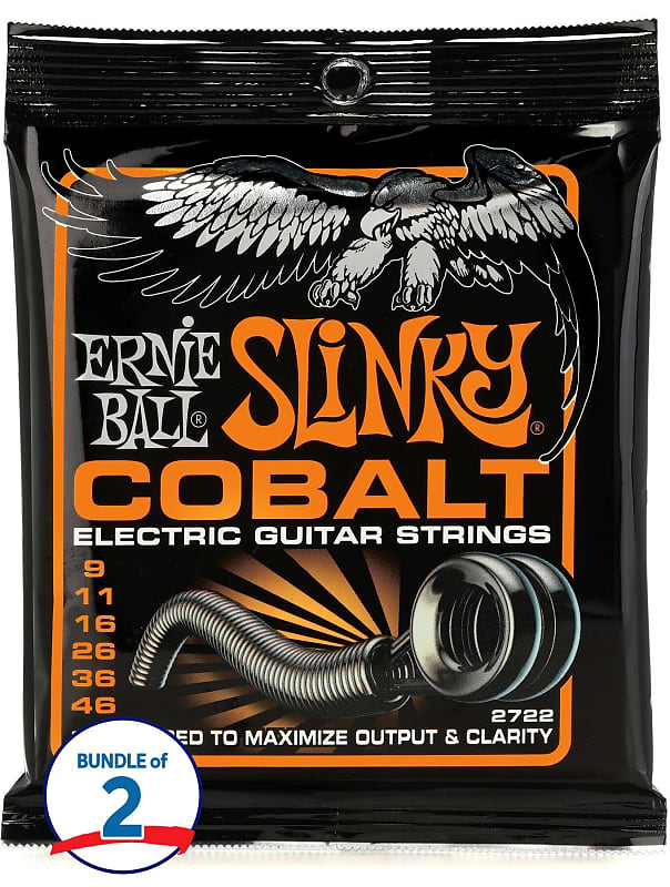 Ernie Ball 2722 Hybrid Slinky Cobalt Electric Guitar Strings | Reverb
