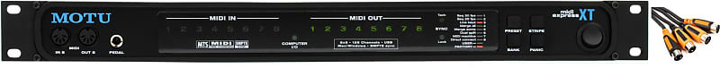 MOTU MIDI Express XT 8x8 USB MIDI Interface Bundle with | Reverb