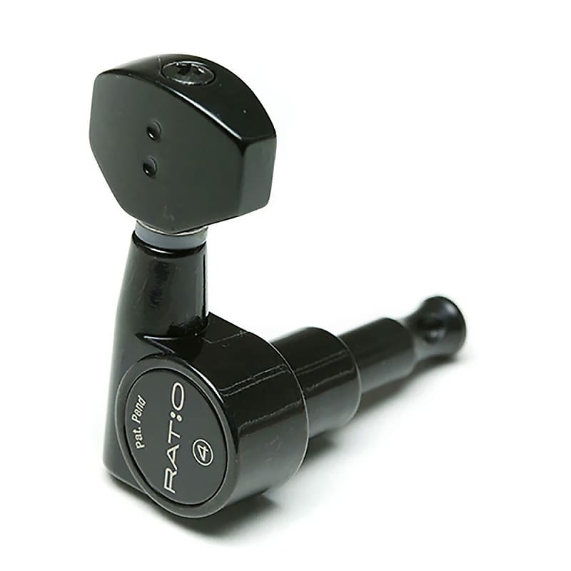 Graph Tech Ratio Tuners 6 In-Line Right Handed (Black) | Reverb