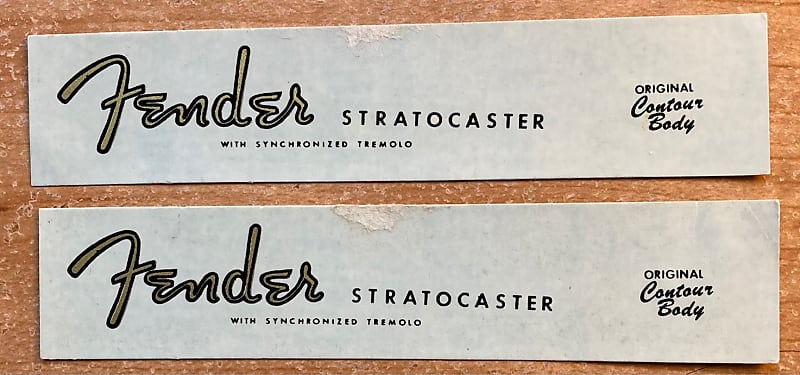 Fender Strat Replacement Decals, '54-'60 Appropriate | Reverb