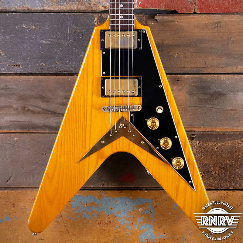 1975 Greco Flying V Natural First Year Pre Serial Number | Reverb