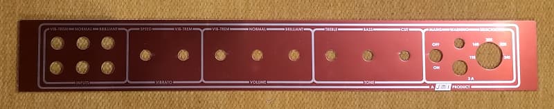 VOX AC30 TB repro faceplate - Copper anodised control panel | Reverb