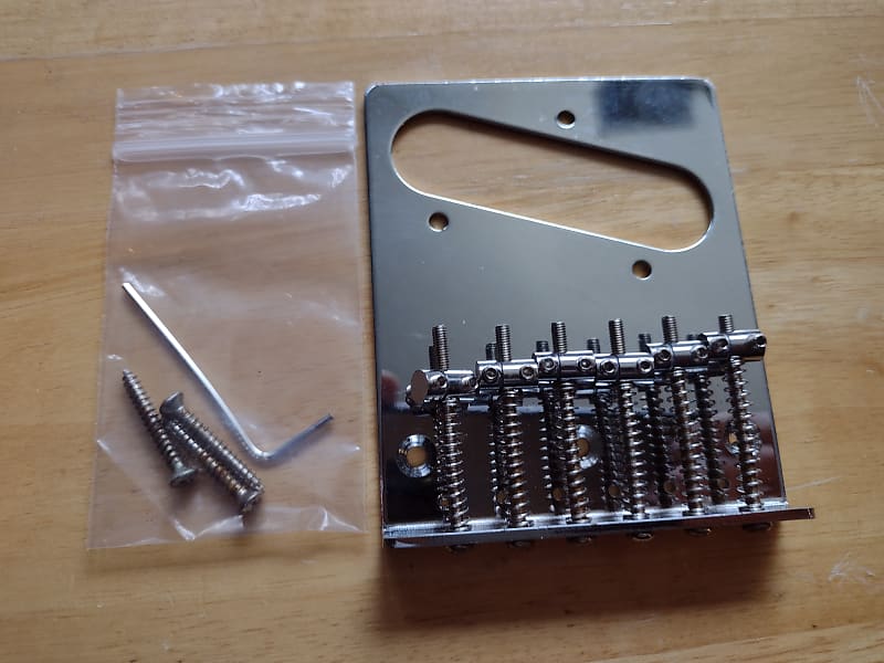 Top Loader Import Tele Telecaster Bridge - Chrome, Aged/Relic | Reverb