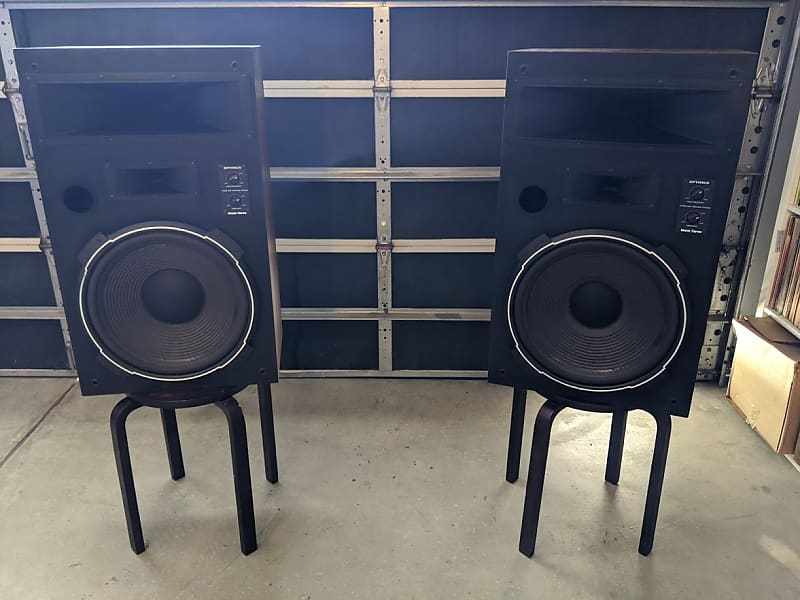 Optimus Mach Three 15 in 3 way 1993 walnut | Reverb