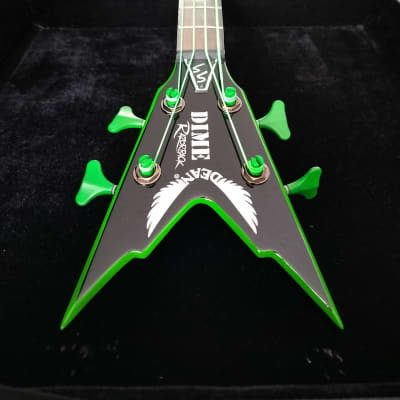 Dean Razorback 2009 - Black/lime green trim | Reverb