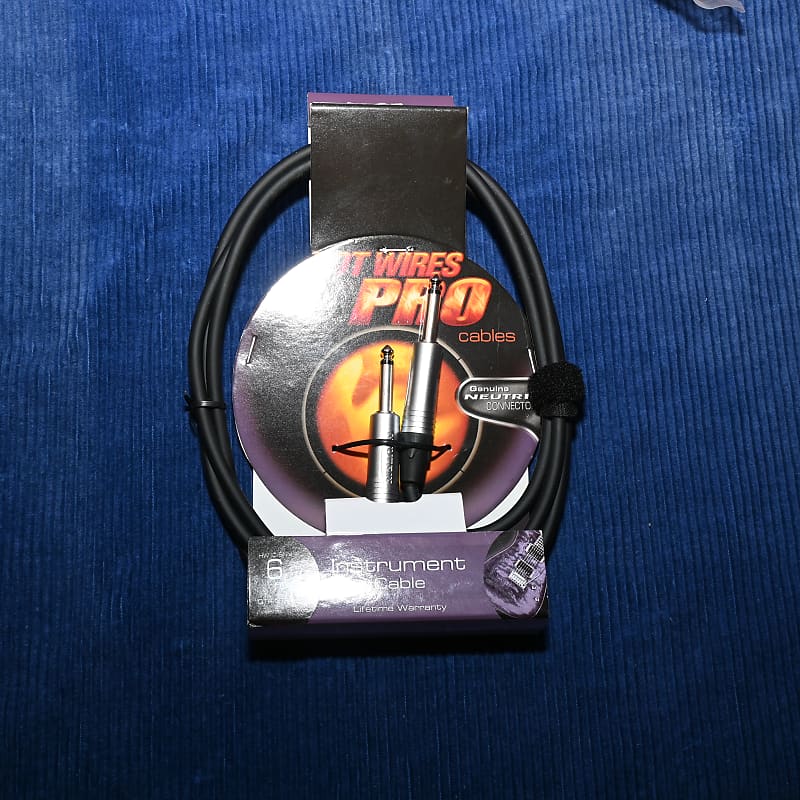 Hot Wires Pro 6 foot Instrument Cable 1/4 to 1/4 | Reverb